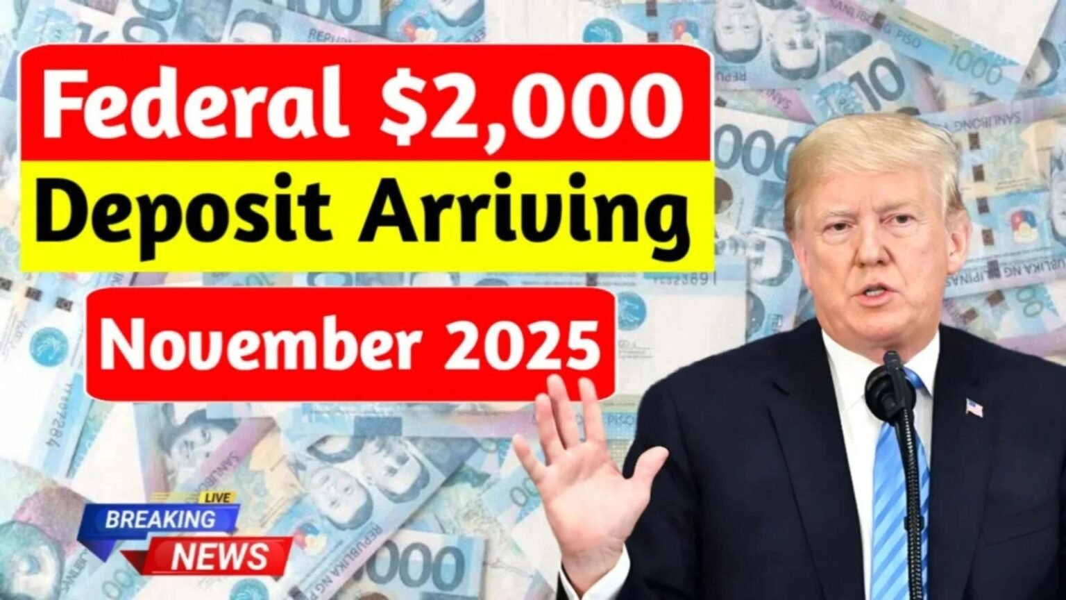 $2,000 Federal Deposit Arriving November 2025: Eligibility & Complete ...
