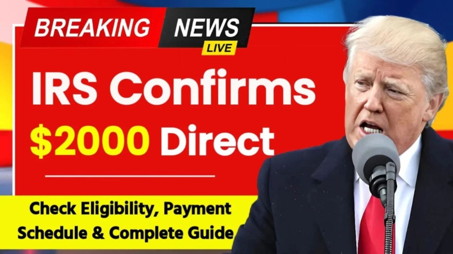 IRS Confirms $2000 Direct Deposit Payments on 30 November 2025 — Check ...
